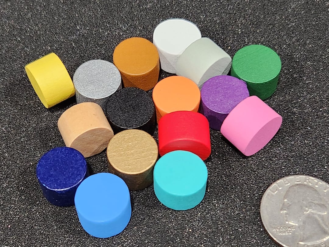 15x10mm Wooden Discs | Board Game Pieces - Etsy