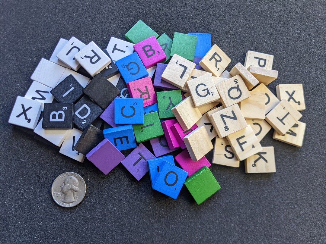 Lettered Wooden Tile Sets - Etsy