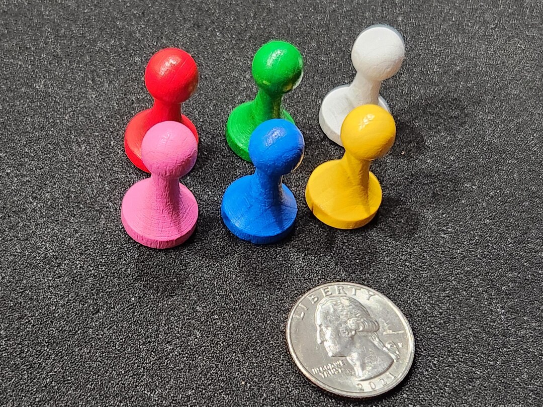 Set of 6 Classic Style Game Pawns - Etsy