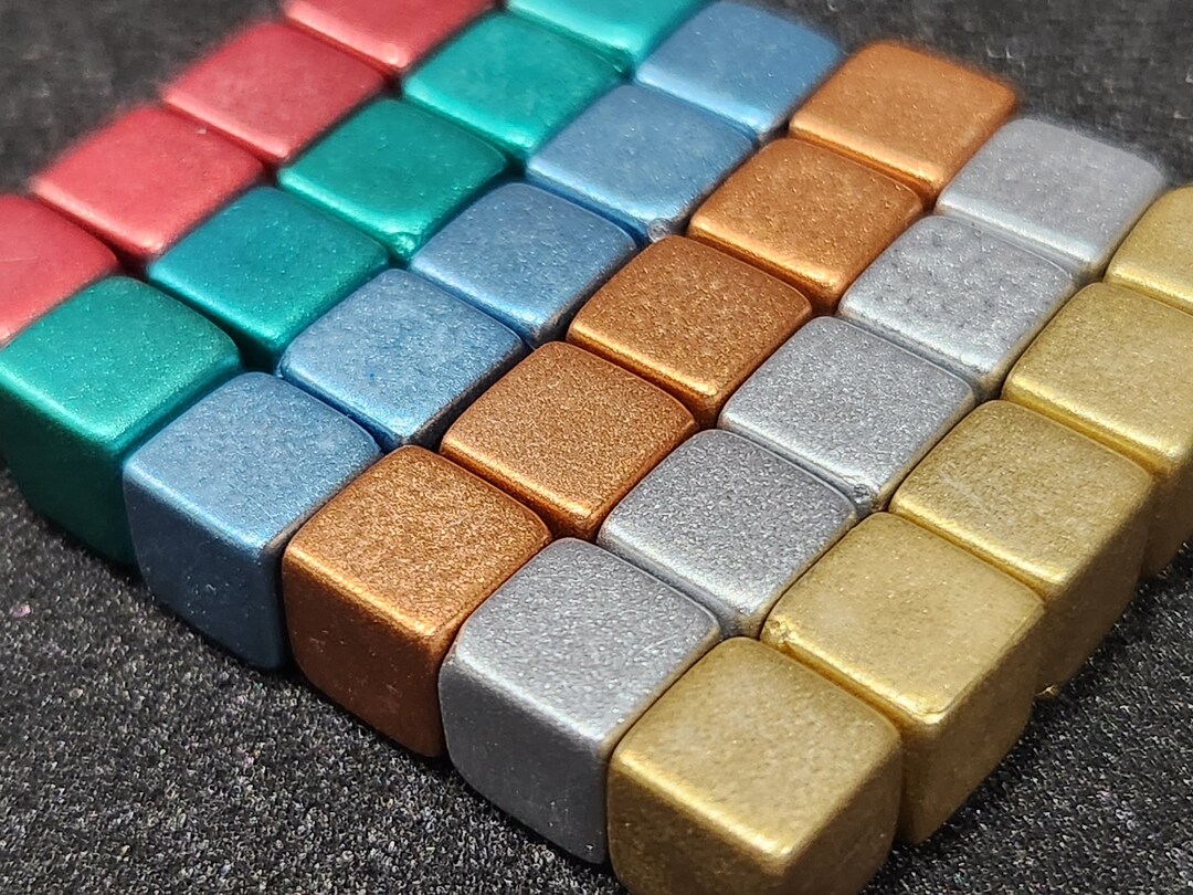 Metallic Plastic Cubes 8mm | Board Game Pieces - Etsy