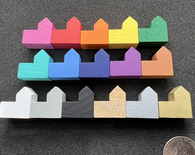 Four Blank-faced Explorer Game Tokens From a Board Game Stylish Plastic ...