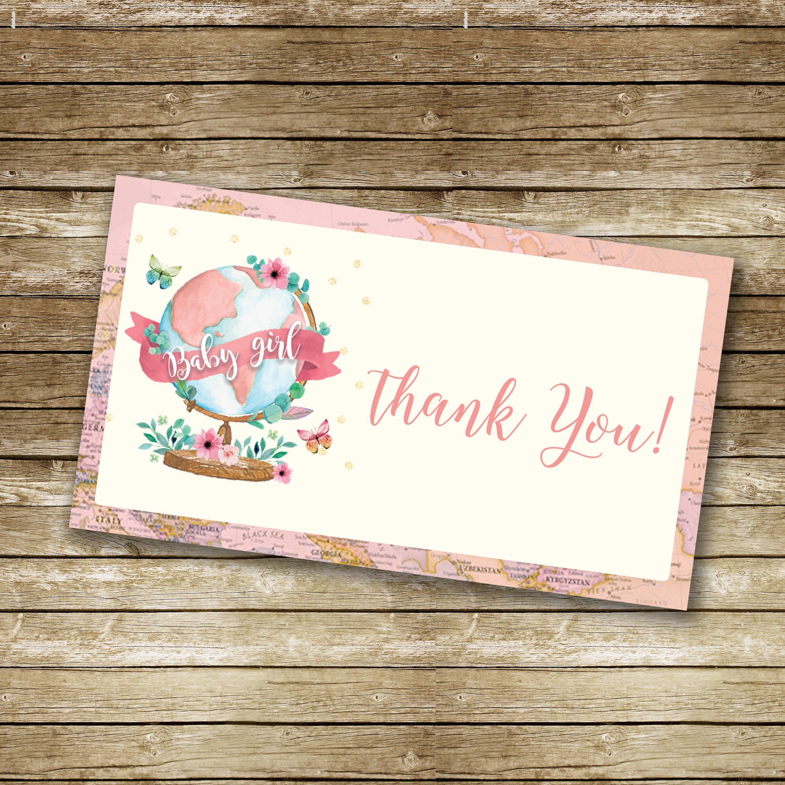 Thank Card Oh the Places You'll Go Thank You Card Baby - Etsy