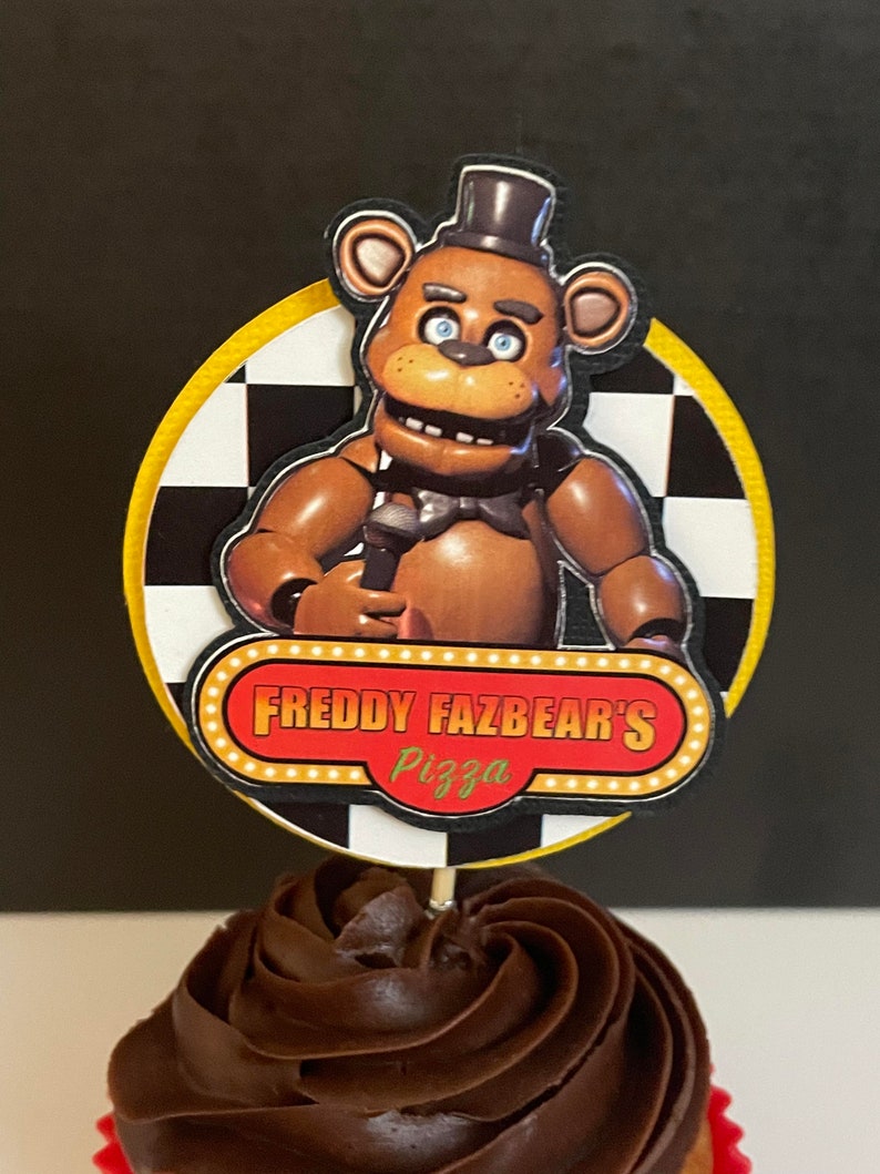 Five Nights at Freddys Cupcake Toppers, Five Nights at Freddys Topper ...