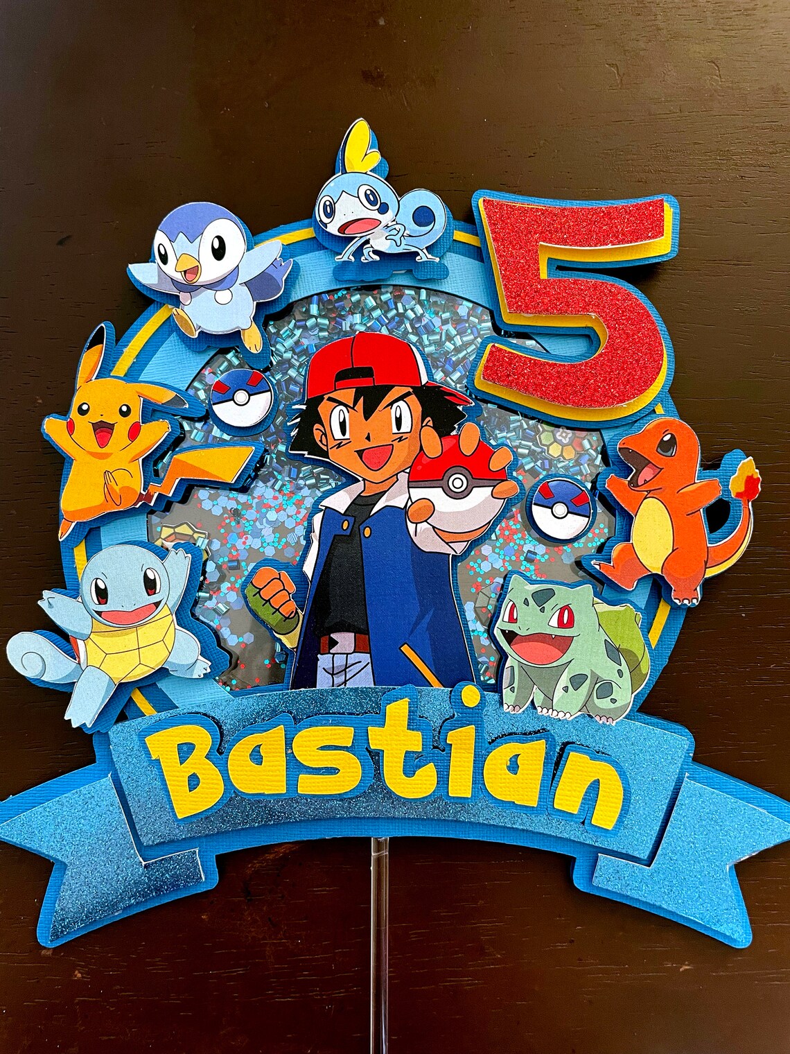 Pokemon Shaker Cake Topper, Pikachu Topper, Pokemon Cake Topper ...