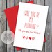 Funny Valentine Card Print, Give You the V Card, Valentine's Day ...