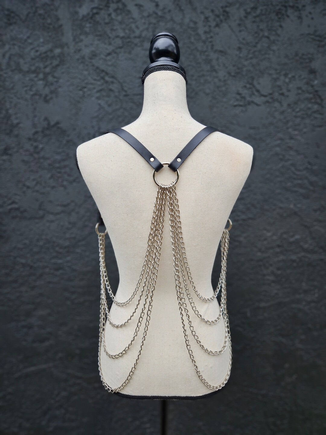 Drape Chain Harness Vest - Etsy