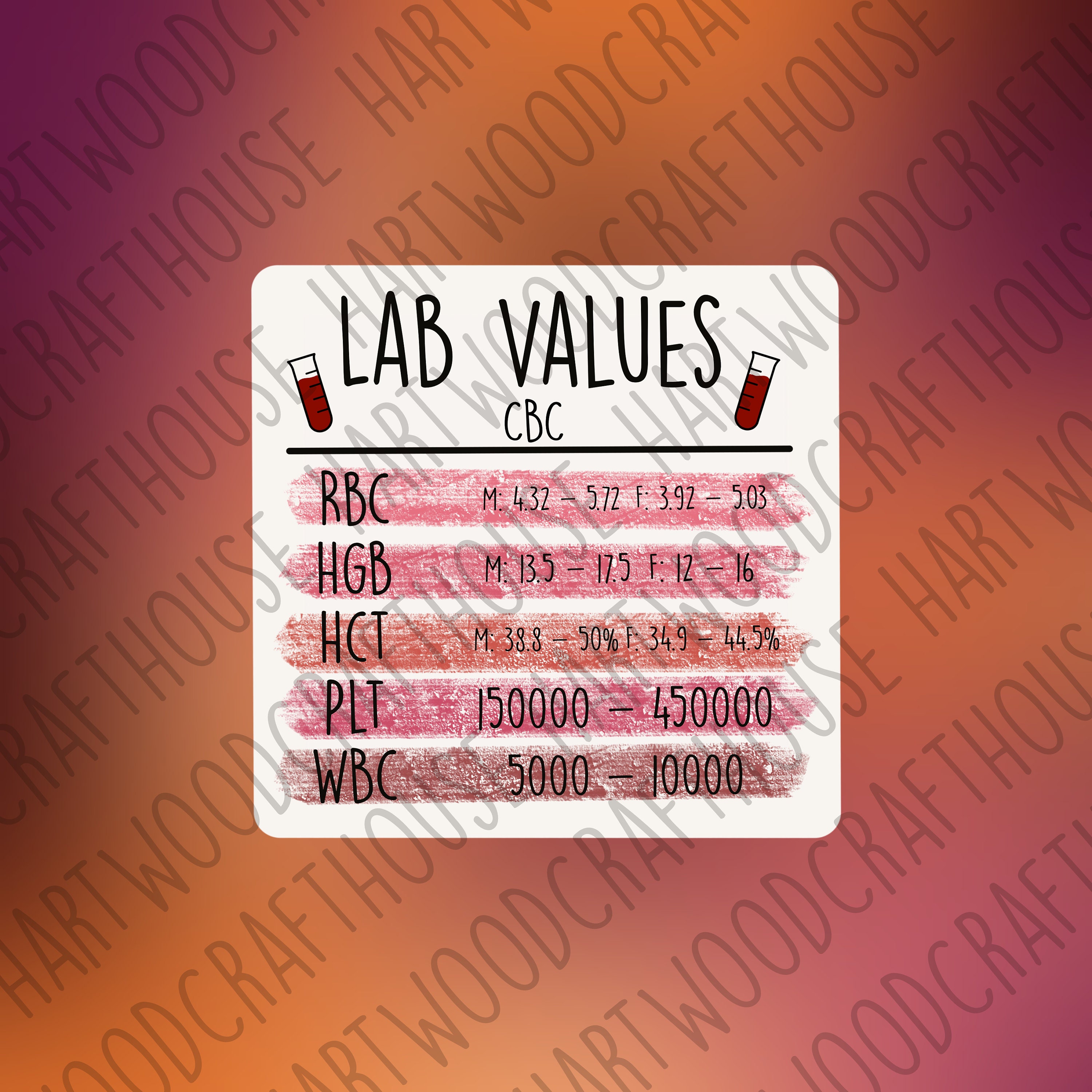 Nursing Lab Values Stickers BUNDLE - Etsy