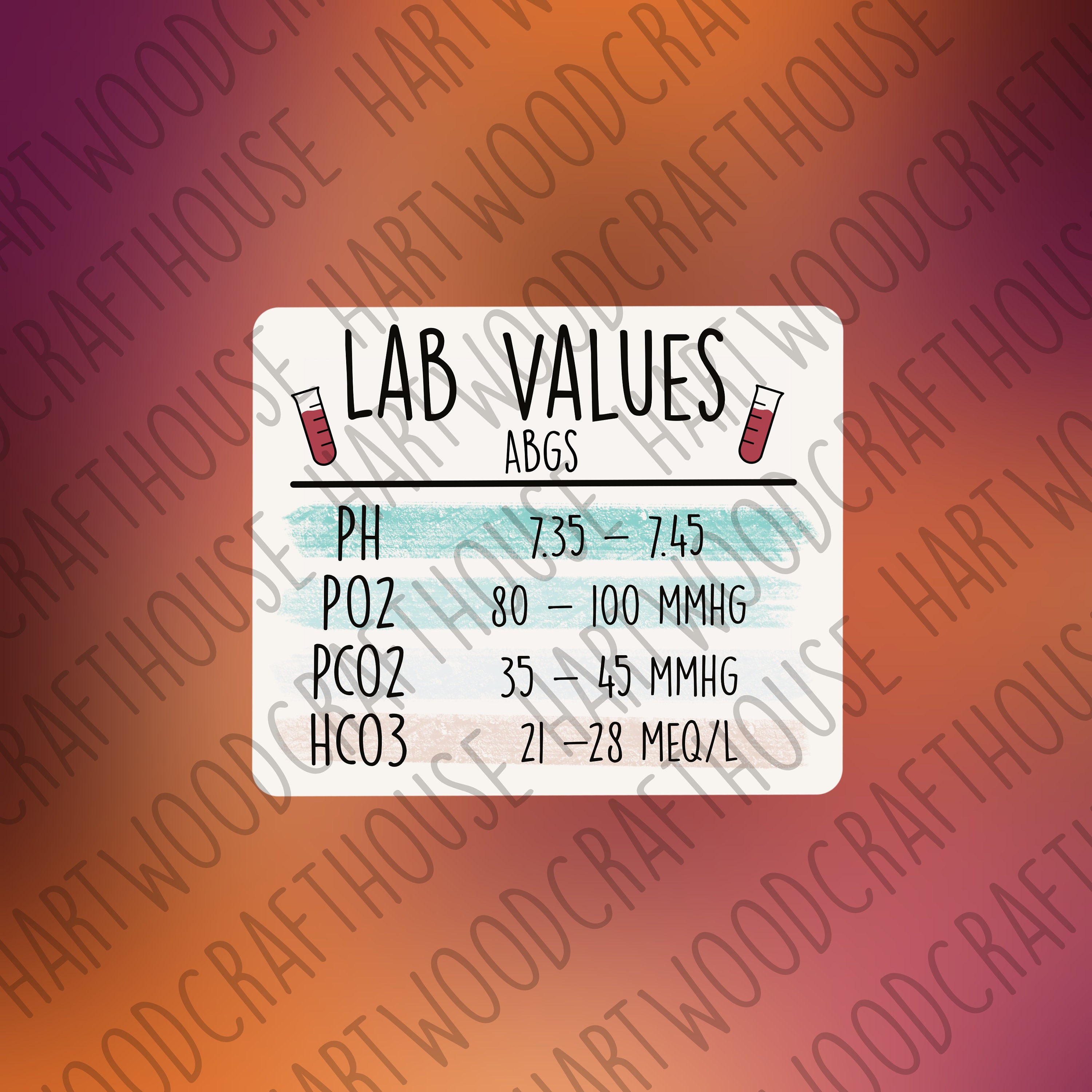Nursing Lab Values Stickers BUNDLE - Etsy