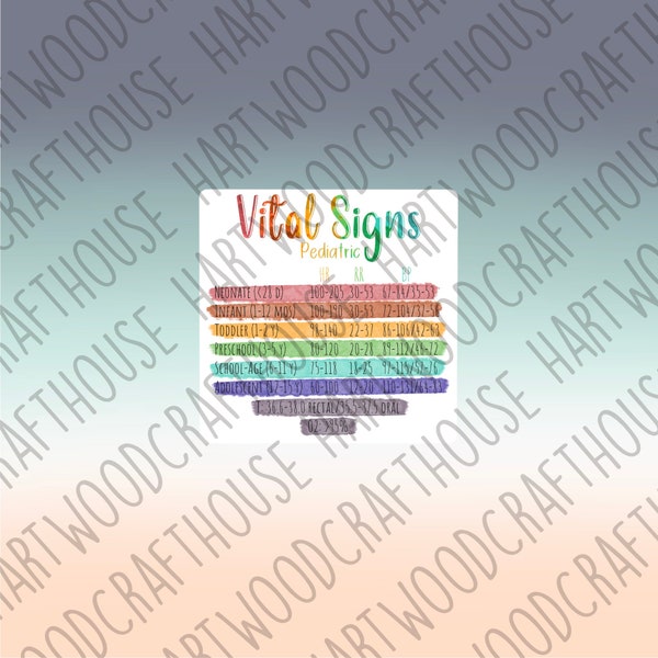 Vital Signs Stickers - Etsy