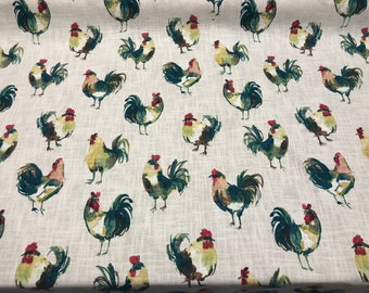 Rooster fabric | Etsy