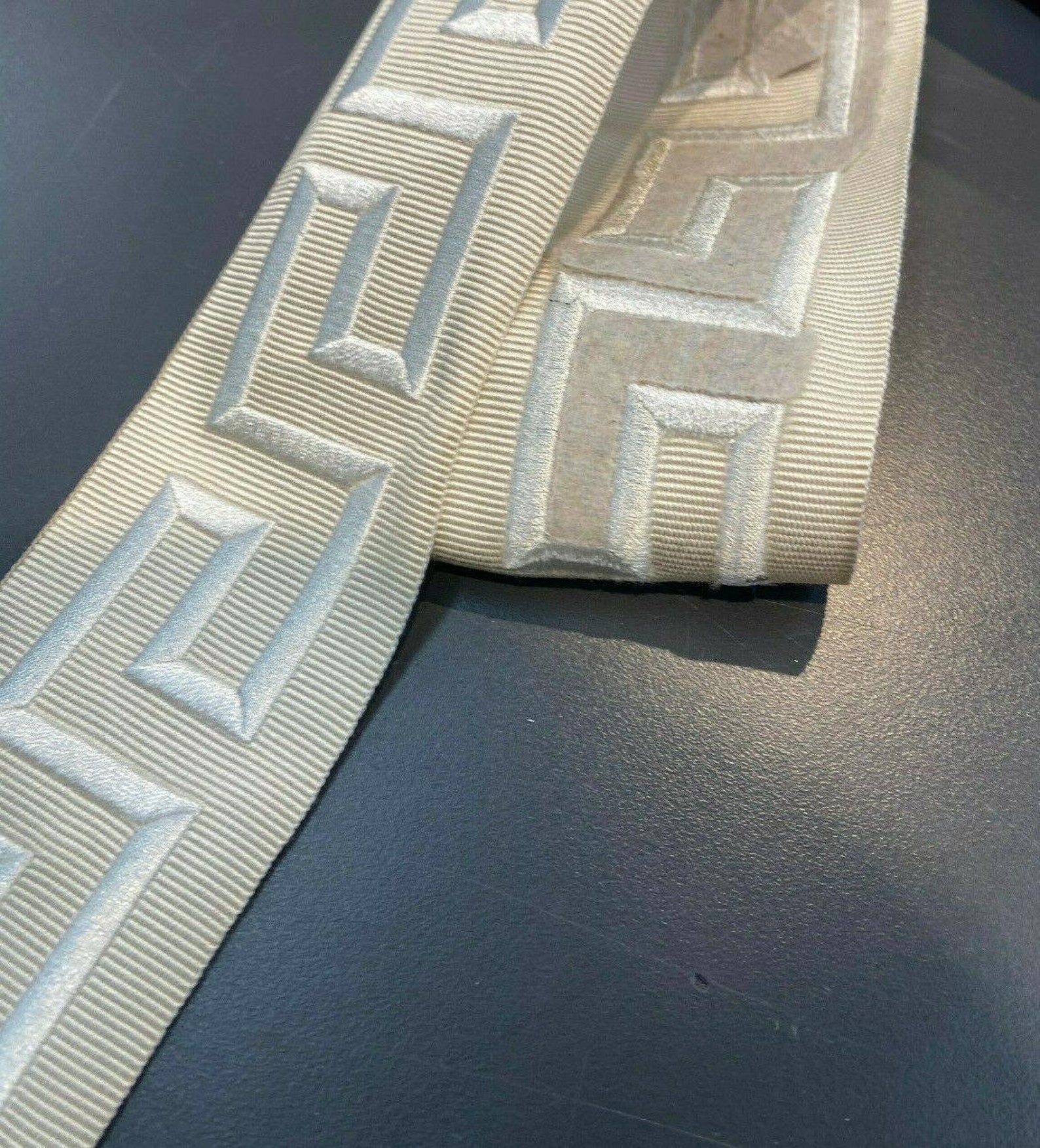 Embroidery Ivory Greek Key Trim Tape by the Yard - Etsy
