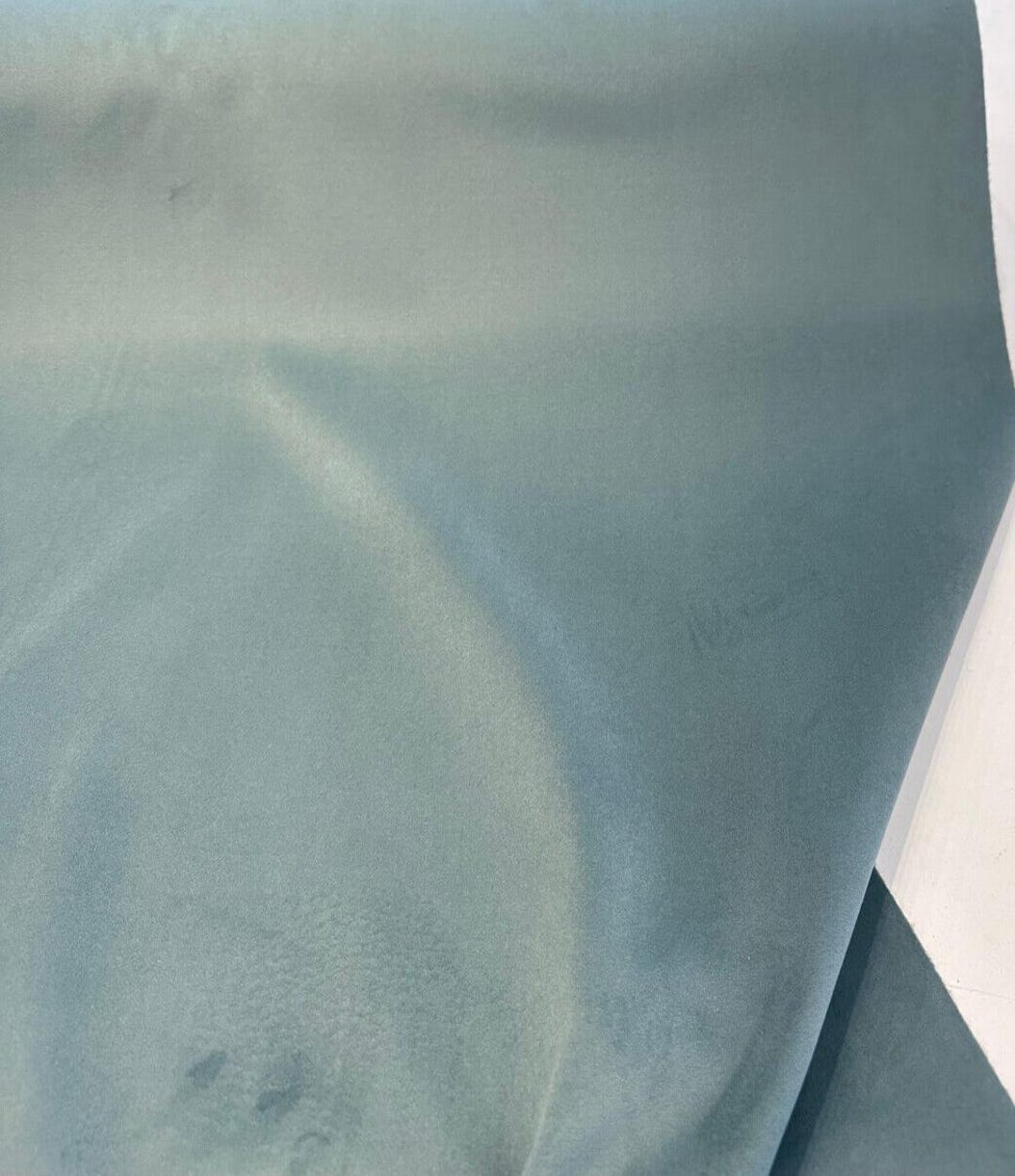 Posh Velvet Mallard Green Blue Backed Soft Upholstery Fabric by the ...