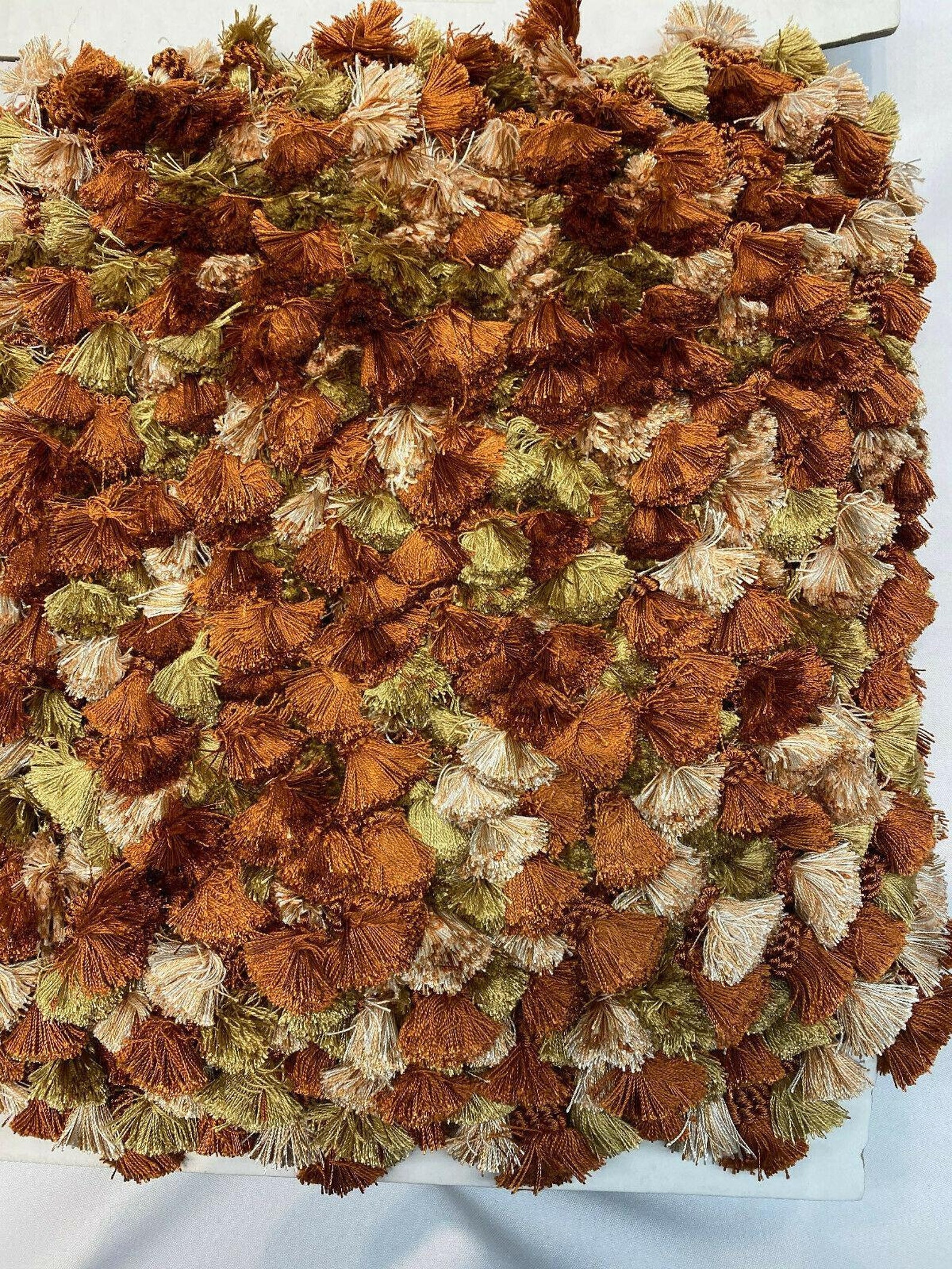 Adore Tassel Fringe Rust Orange Gold by the Yard for Draperies | Etsy