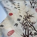 Ancient Chinese Bamboo Writing Drapery Upholstery Fabric by the Yard - Etsy