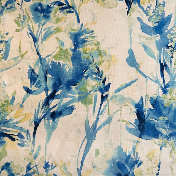 Waverly Blue Fabric - Etsy