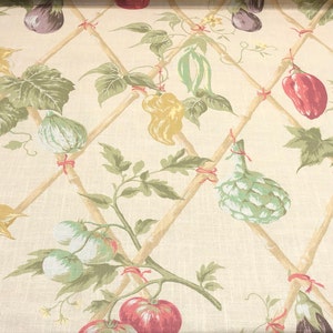 On the Vine Antique Fruits Vegetables Braemore P Kaufmann by the Yard ...