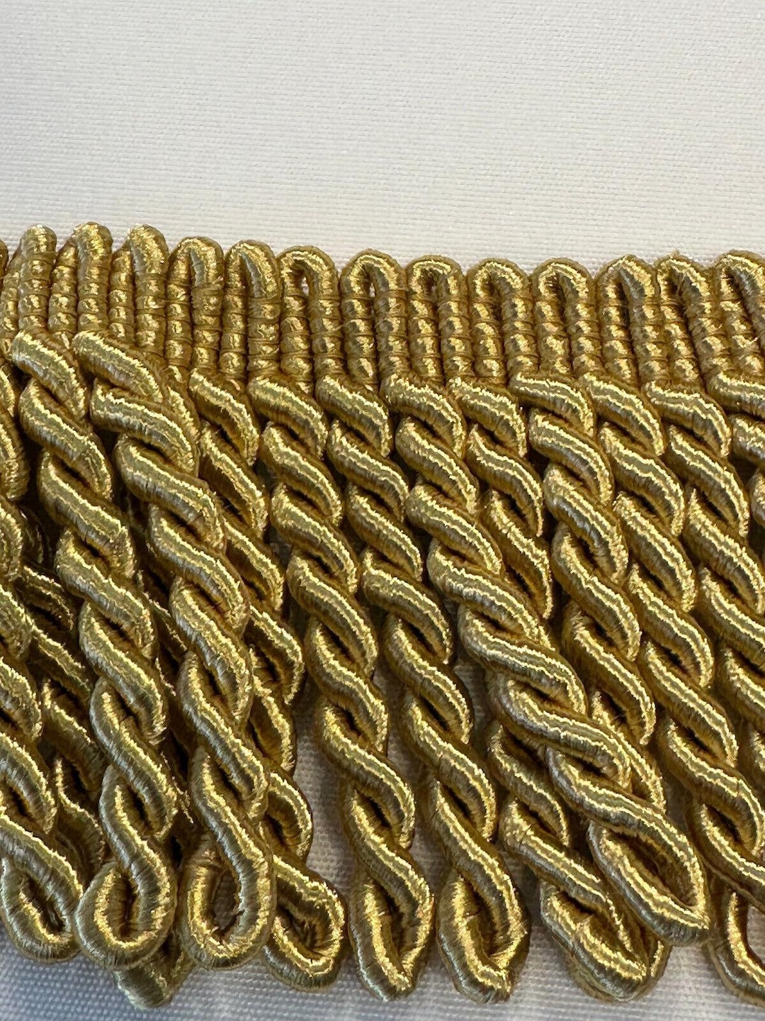Light Antique Gold 3 Bullion Fringe Trim Gold by the Yard - Etsy