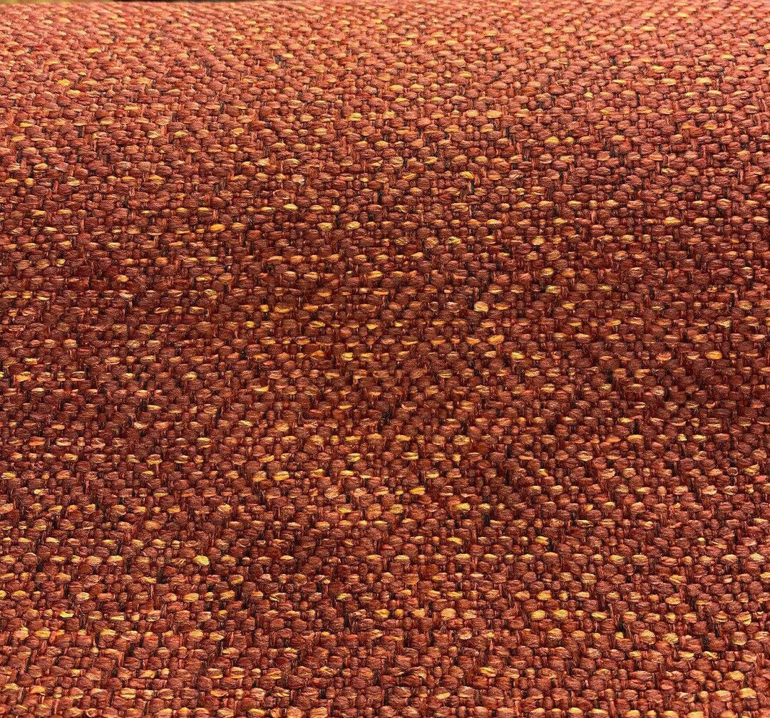 Chenille Presley Red Henna Tweed Upholstery Fabric by the Yard - Etsy