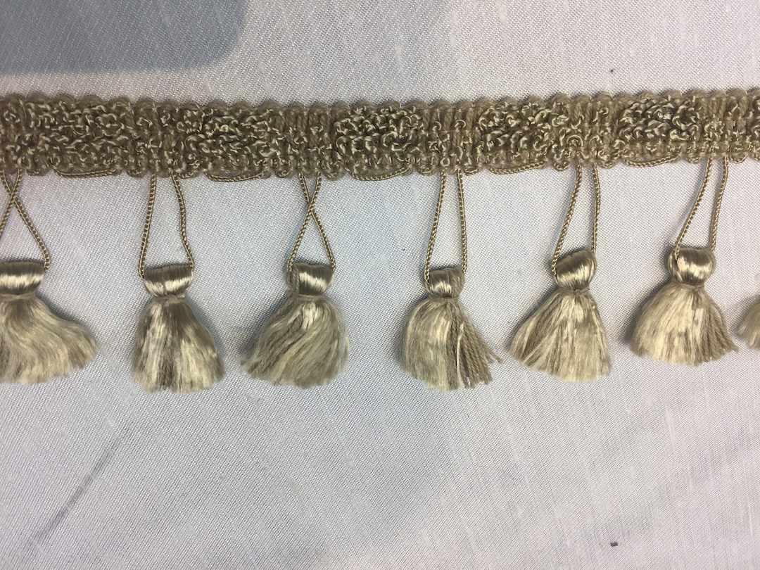 Antique Trim With Small Tassels 36 Yard Roll - Etsy