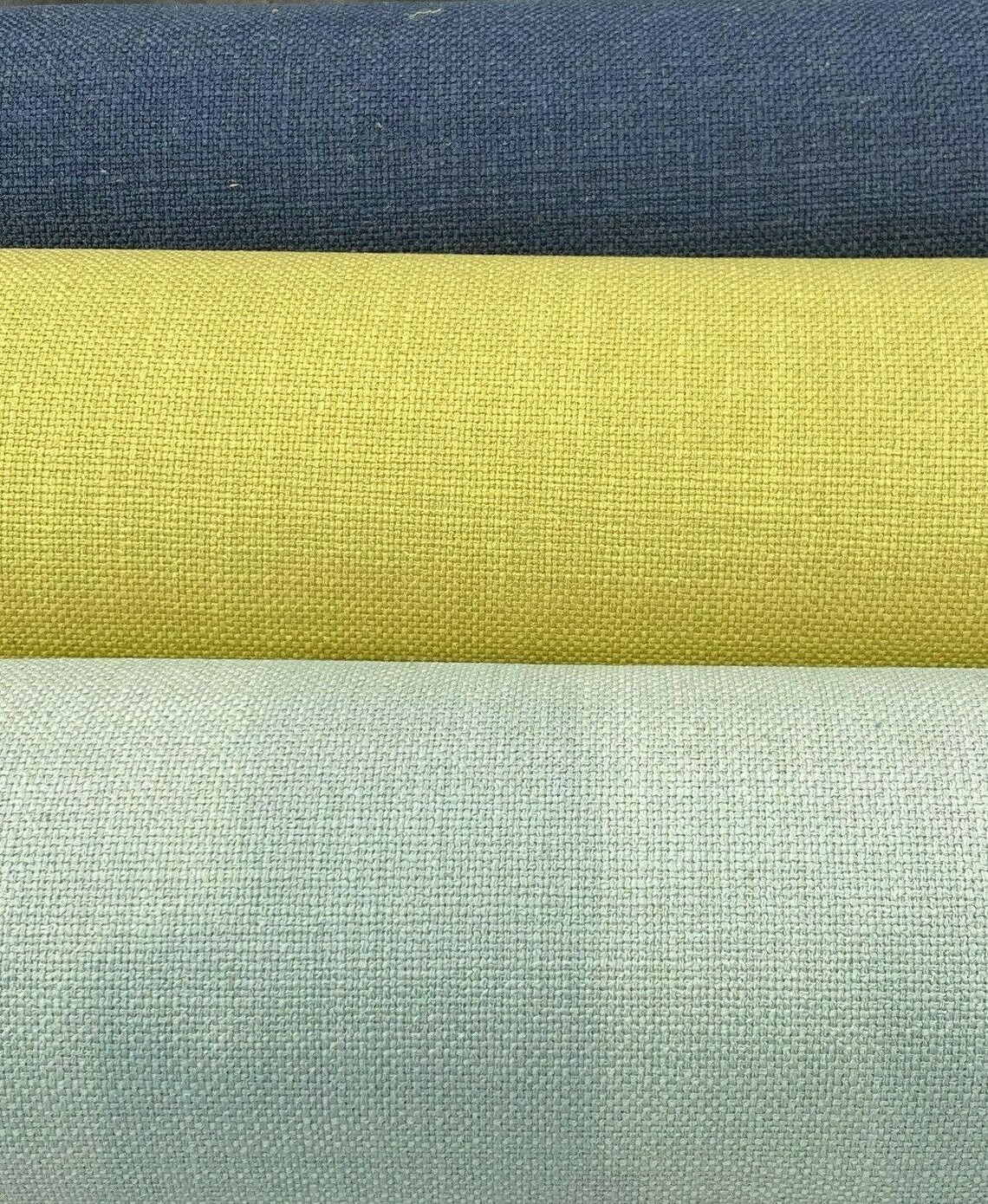 Talbot Marine Blue Linen Chenille Upholstery Fabric by the Yard - Etsy