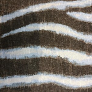 Zany Zebra Ice Blue Drapery Upholstery Home Accent Fabric by the Yard ...