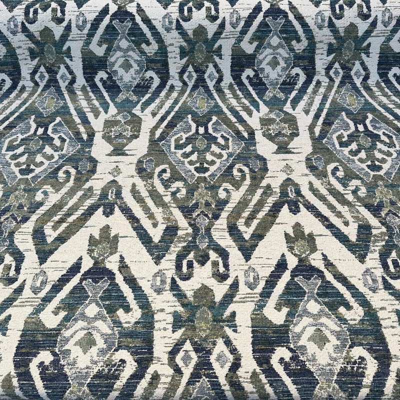 Green Ikat Fabric - Etsy
