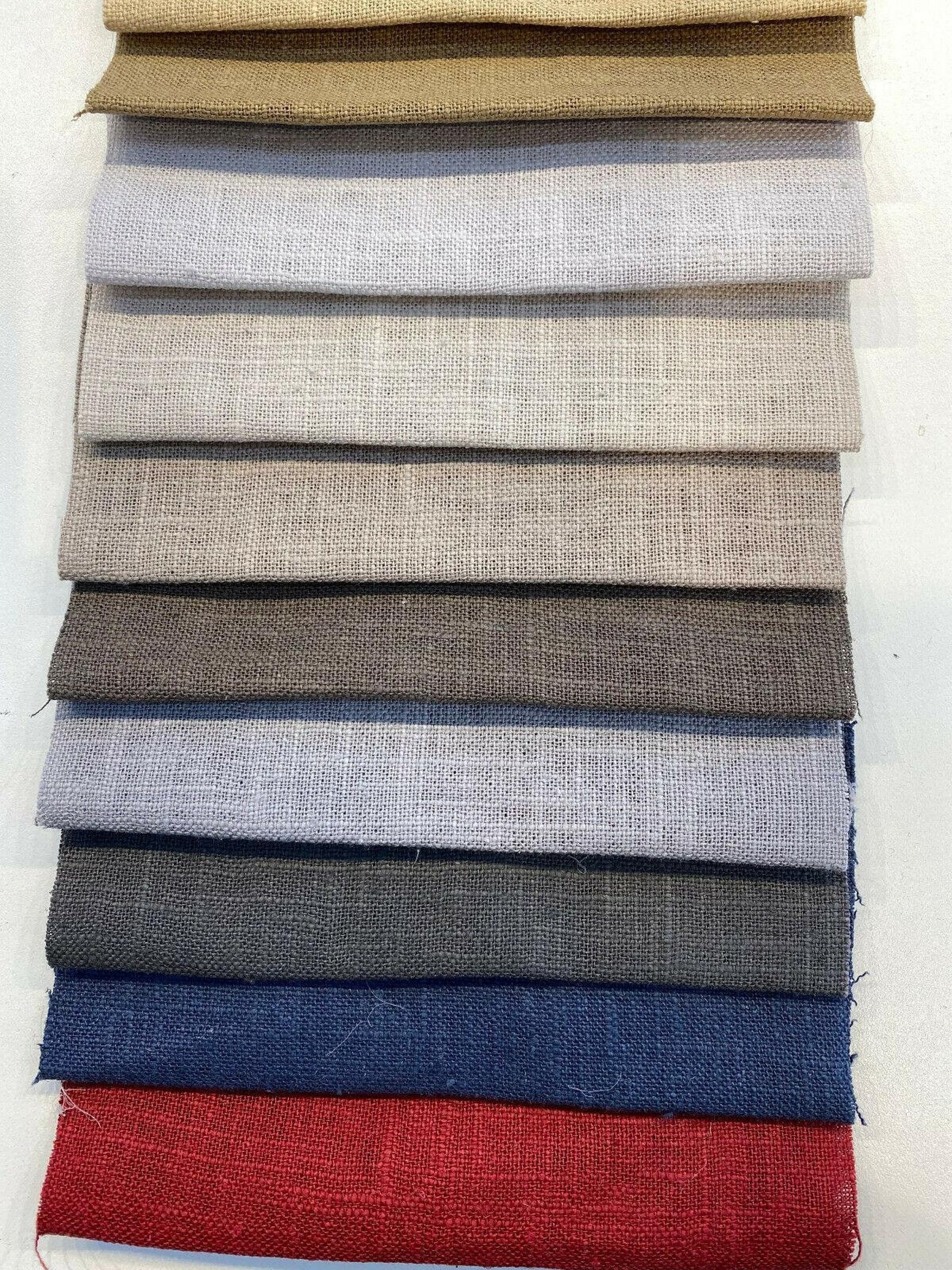 Ramie Linen 15 Colors Hanger Sample Drapery Upholstery - Etsy