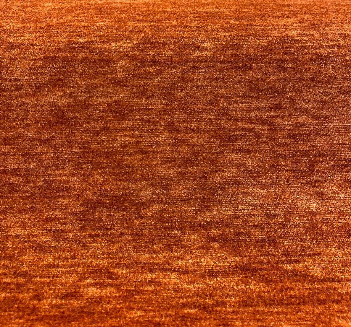 Lush Upholstery Orange Papaya Soft Chenille Fabric by the Yard - Etsy