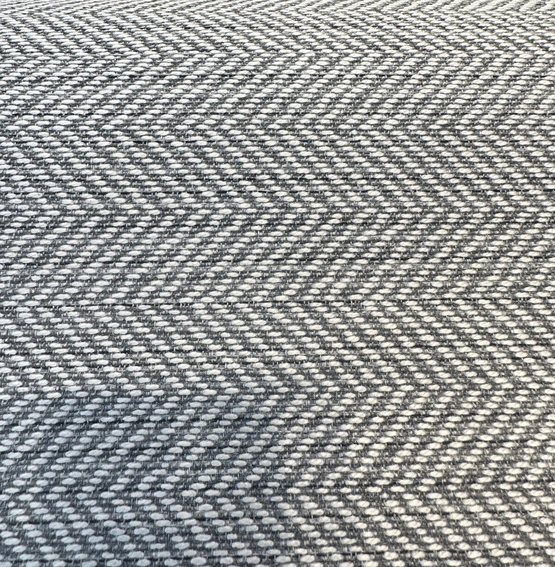 Sunbrella Posh Graphite Gray Herringbone Outdoor 44157-0054 Fabric by ...