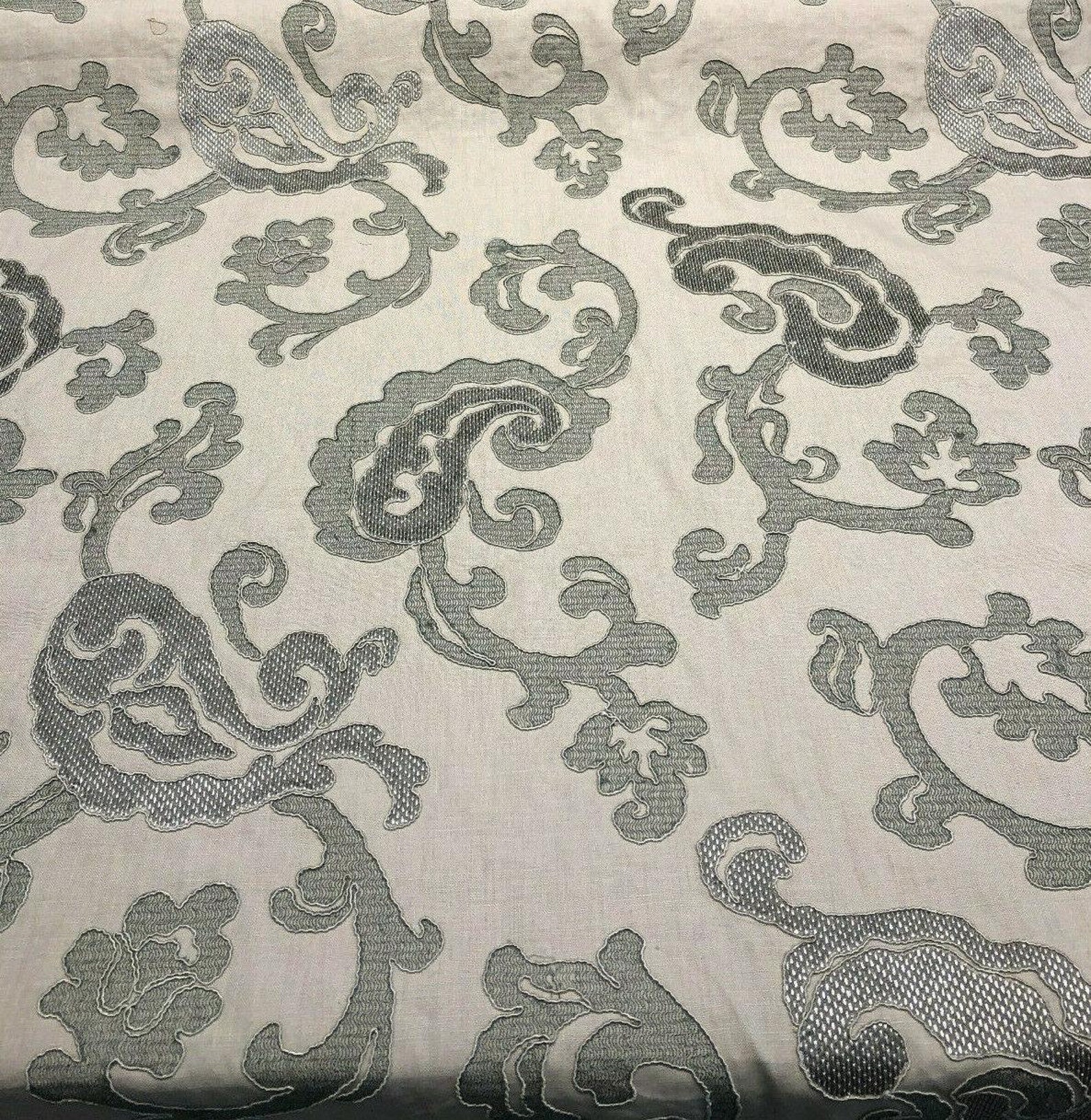 Fabricut Victoria Stingray Embroidered Linen Fabric by the Yard - Etsy