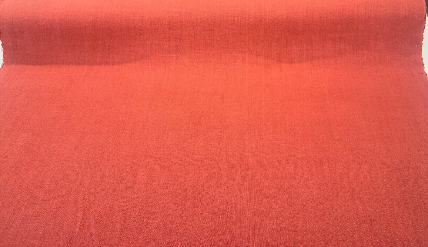 P Kaufmann Linen Don Giovanni Sumac Upholstery Drapery Italian Fabric ...