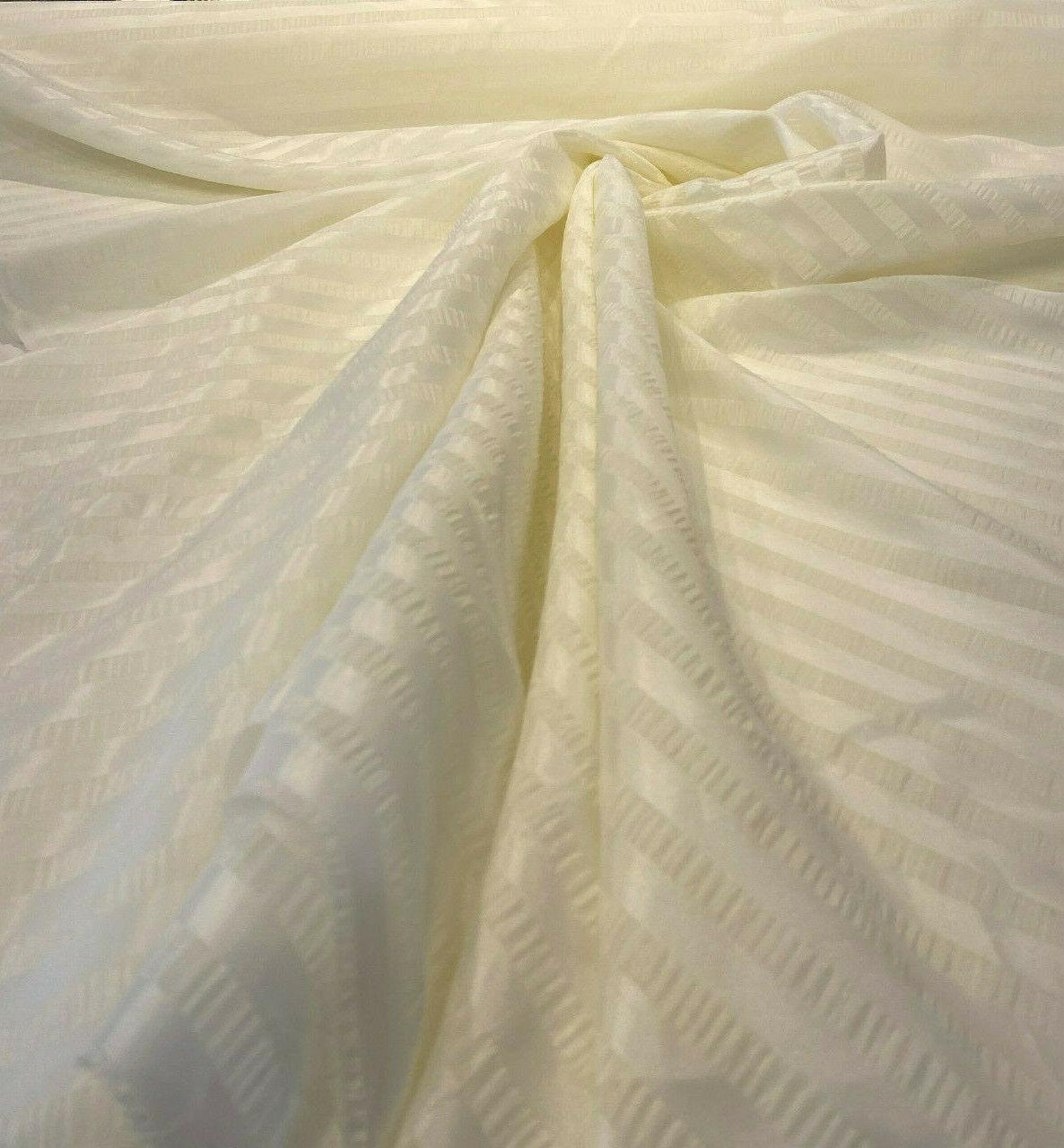 French Sheer Stripe Sala Antique White 106'' Wide Fabric by the Yard - Etsy