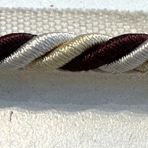 Brown With Cream Beige Mini Trim Rope With Gimp Drapery Upholstery by ...