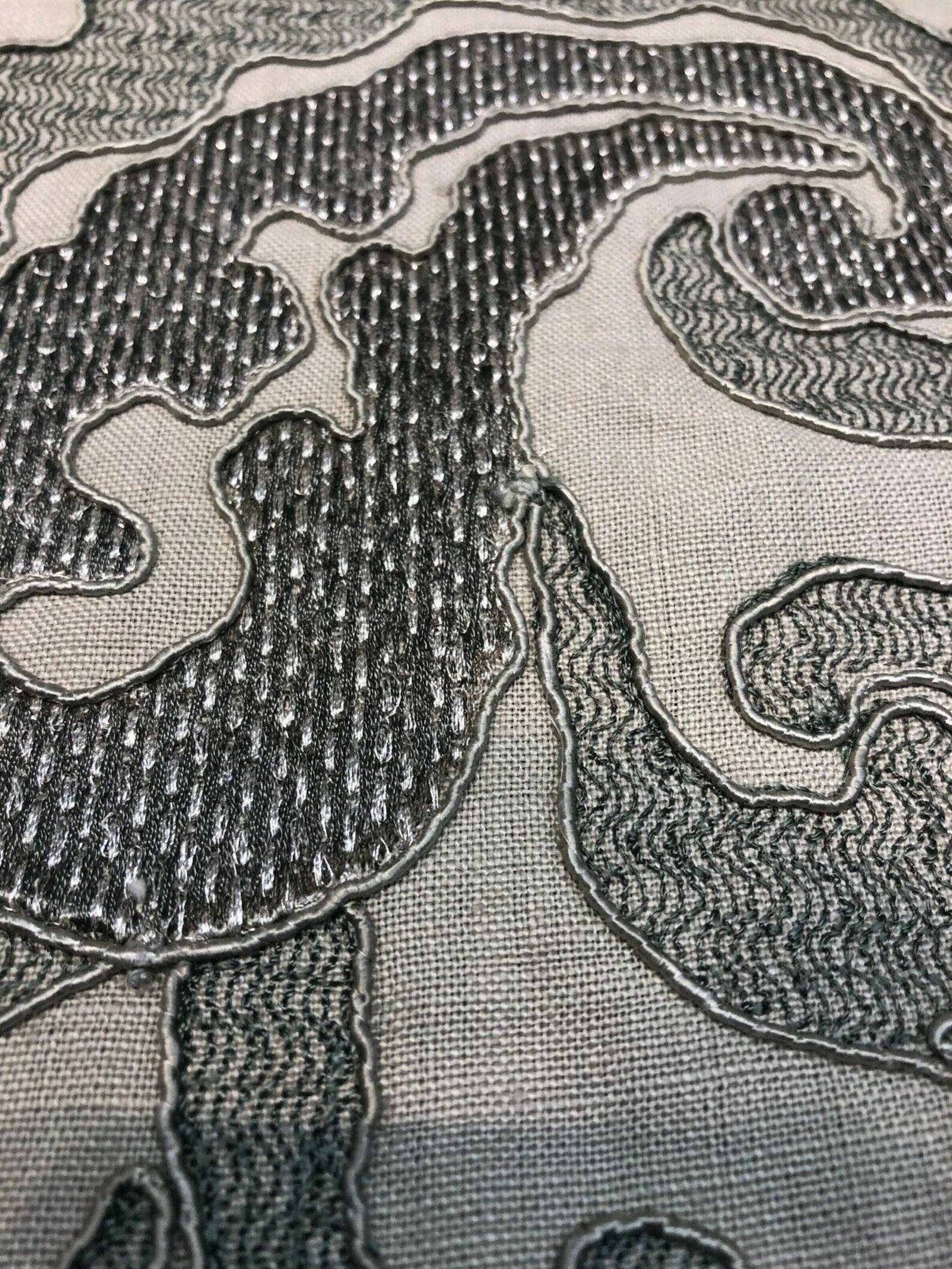 Fabricut Victoria Stingray Embroidered Linen Fabric by the Yard - Etsy