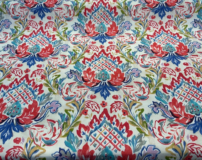 KELLY RIPA Cheetah Blue & White Leopard Animal Print Drapery Upholstery ...