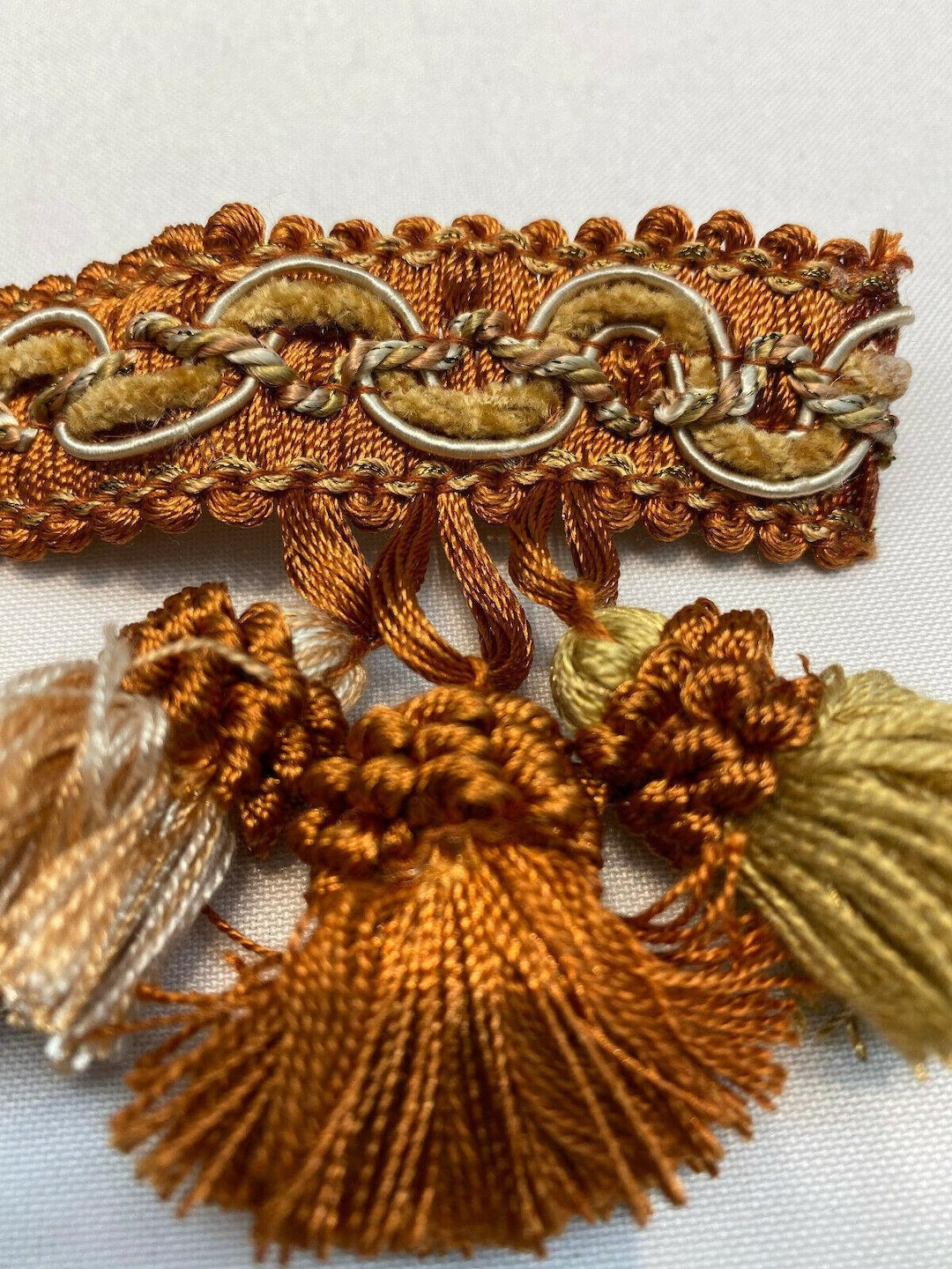 Adore Tassel Fringe Rust Orange Gold by the Yard for Draperies - Etsy