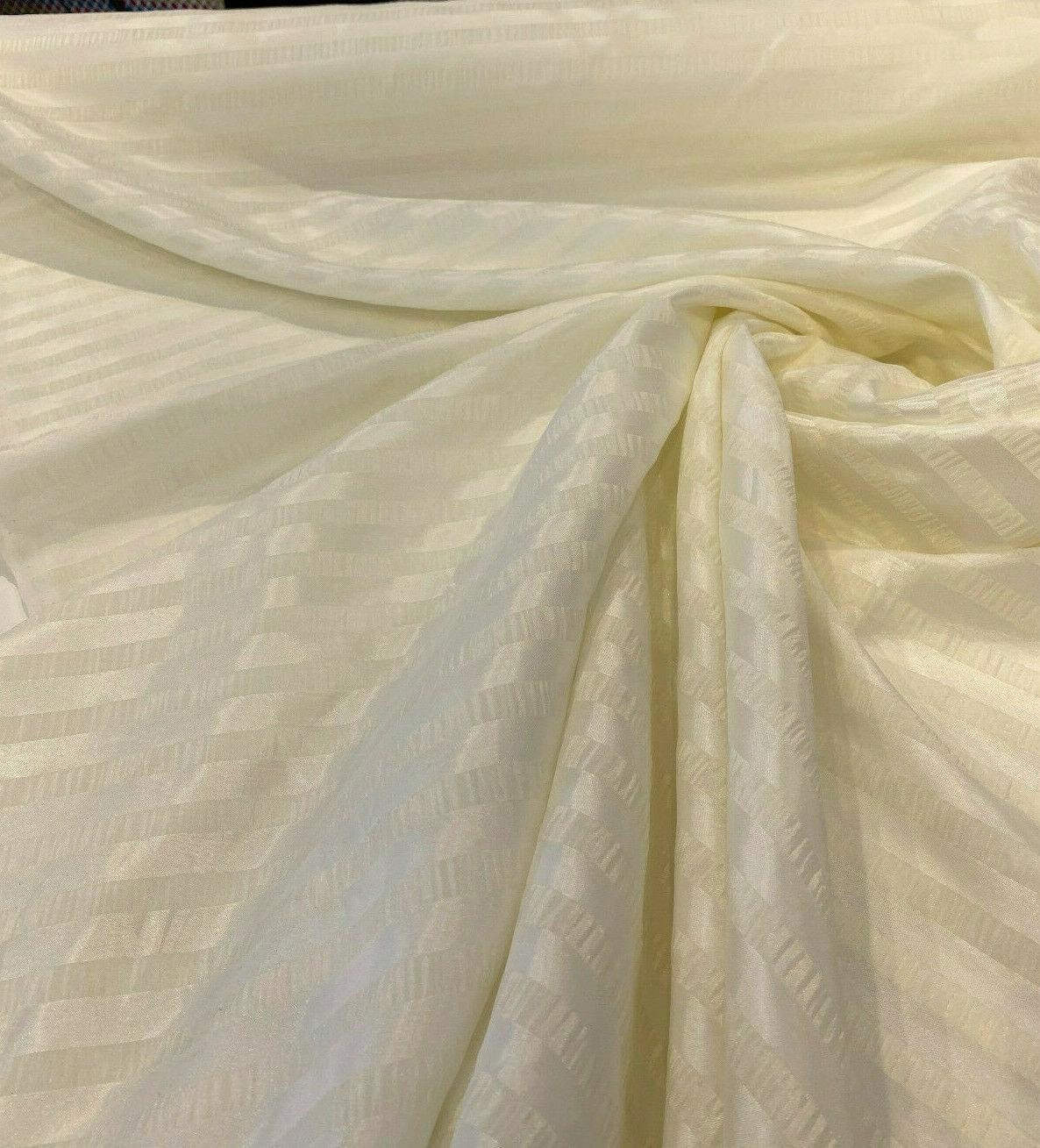 French Sheer Stripe Sala Antique White 106'' Wide Fabric by the Yard - Etsy