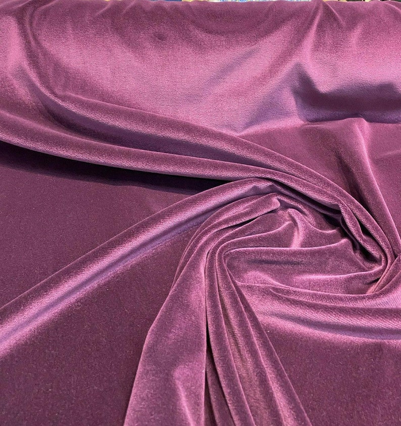 Marvel Velour Eggplant Purple Velvet Drapery Upholstery Fabric - Etsy