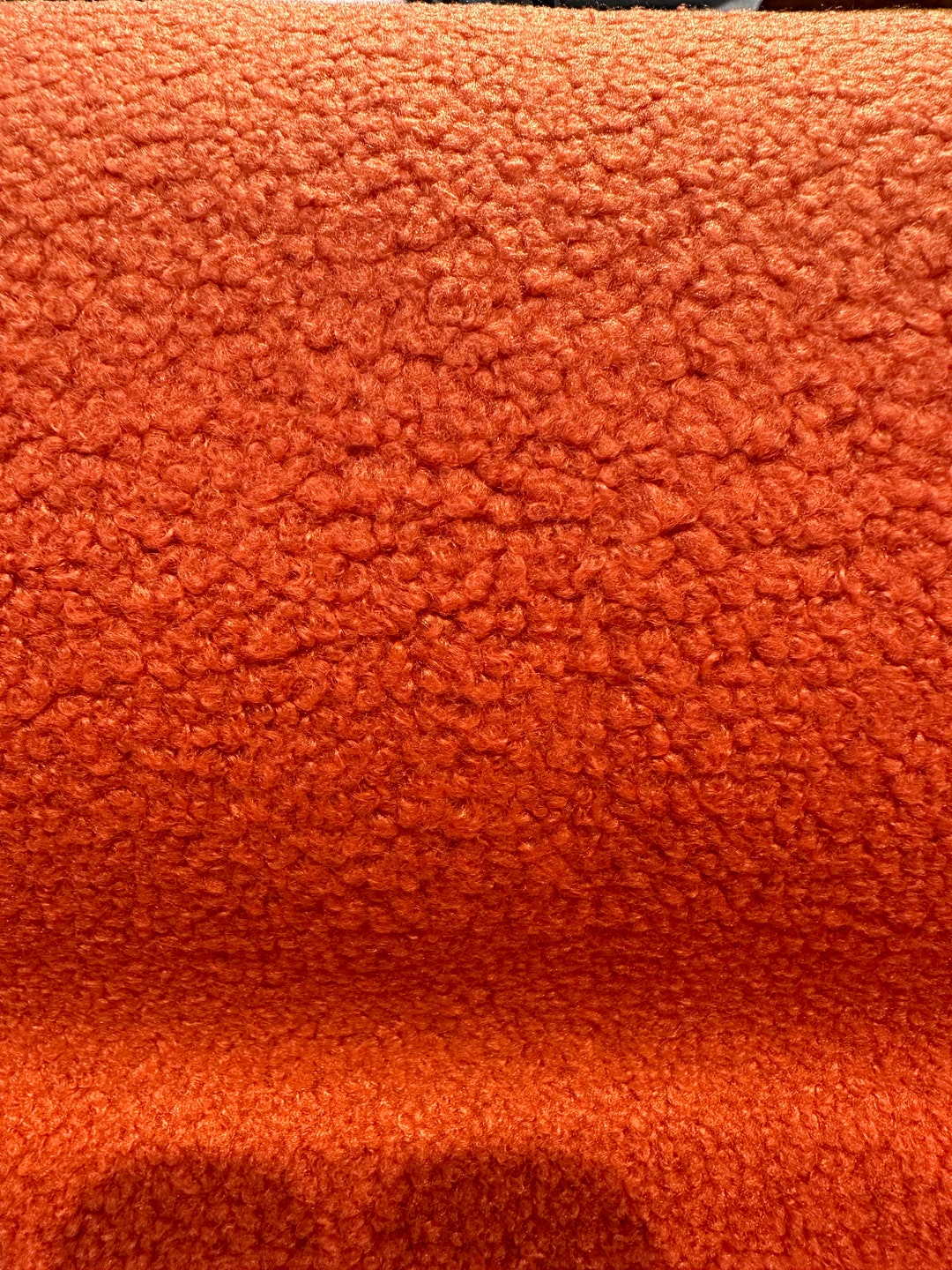 Fuzzy Wooly Boucle Orange Persimmon Upholstery Fabric by the Yard - Etsy