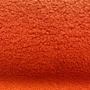 Fuzzy Wooly Boucle Orange Persimmon Upholstery Fabric by the Yard - Etsy