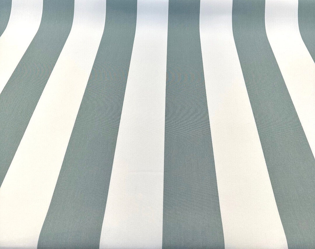 Explorer Sunbrella Spa Blue Stripe Outdoor Upholstery Drapery Fabric by ...