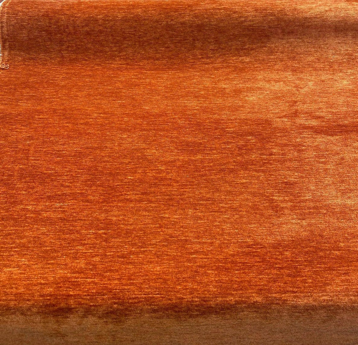 Lush Upholstery Orange Papaya Soft Chenille Fabric by the Yard - Etsy