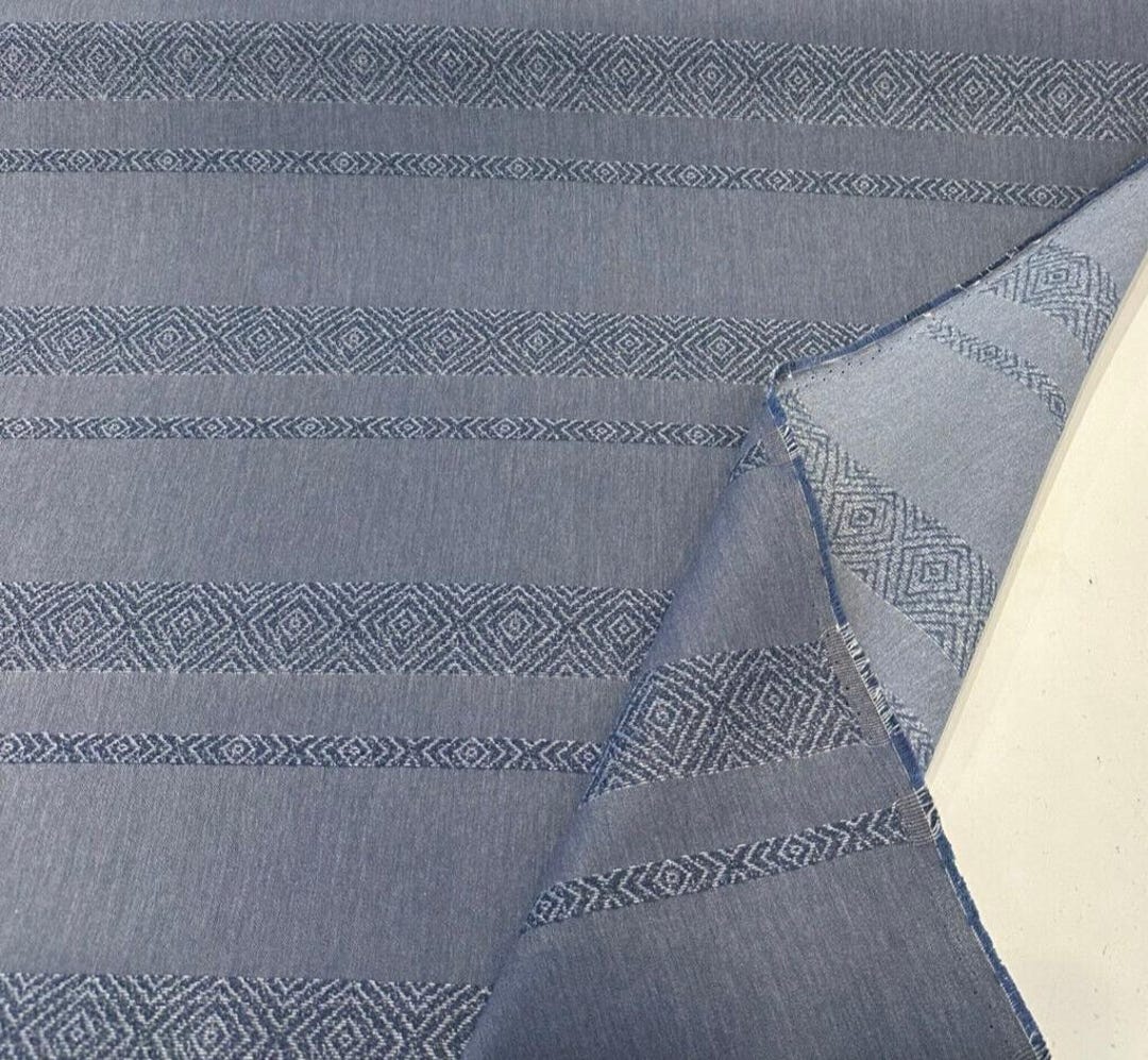 Sunbrella Sash Denim Blue Upholstery Outdoor Performance Fabric by the ...