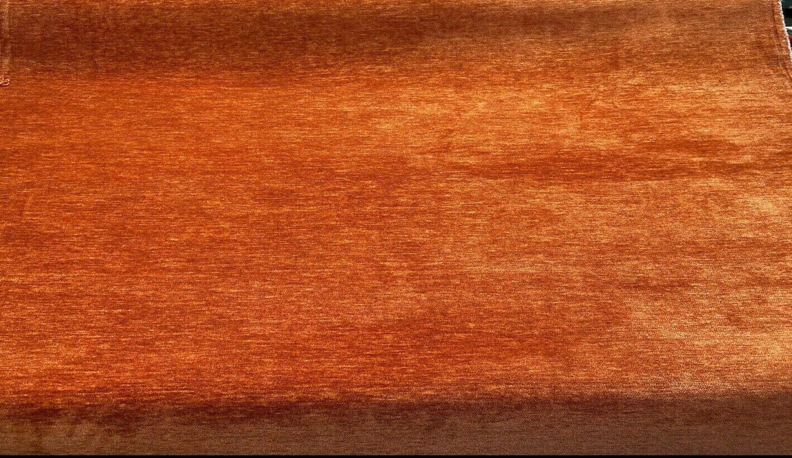 Lush Upholstery Orange Papaya Soft Chenille Fabric by the Yard - Etsy