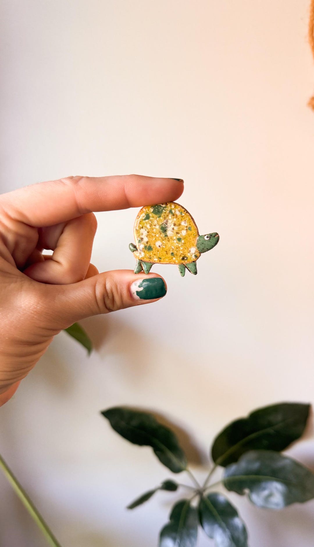 Turtle Magnet, Ceramic Magnet, Turtle Decor, Turtle Refrigerator Magnet ...