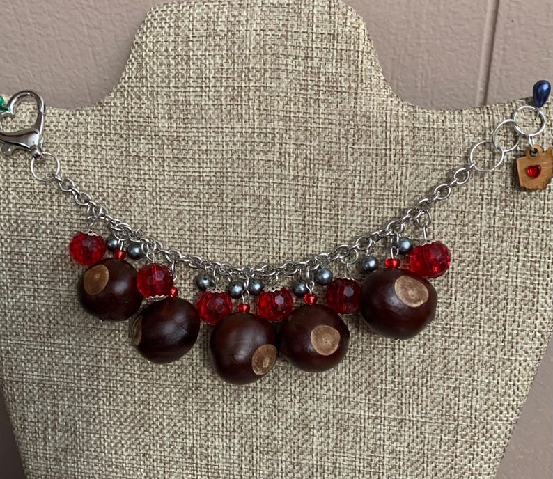 Buckeye Bracelet..genuine Buckeye Nuts - Etsy