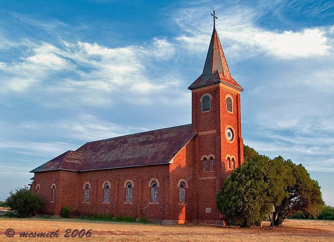 St. John Catholic Church of Bomarton, Texas - Etsy Italia