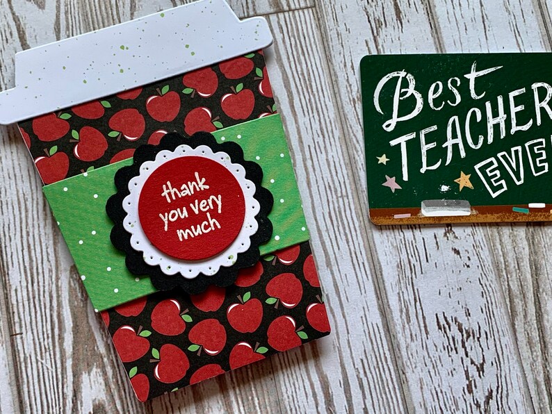 Teacher Appreciation Gift Card Holder-teacher Themed Gift Card - Etsy