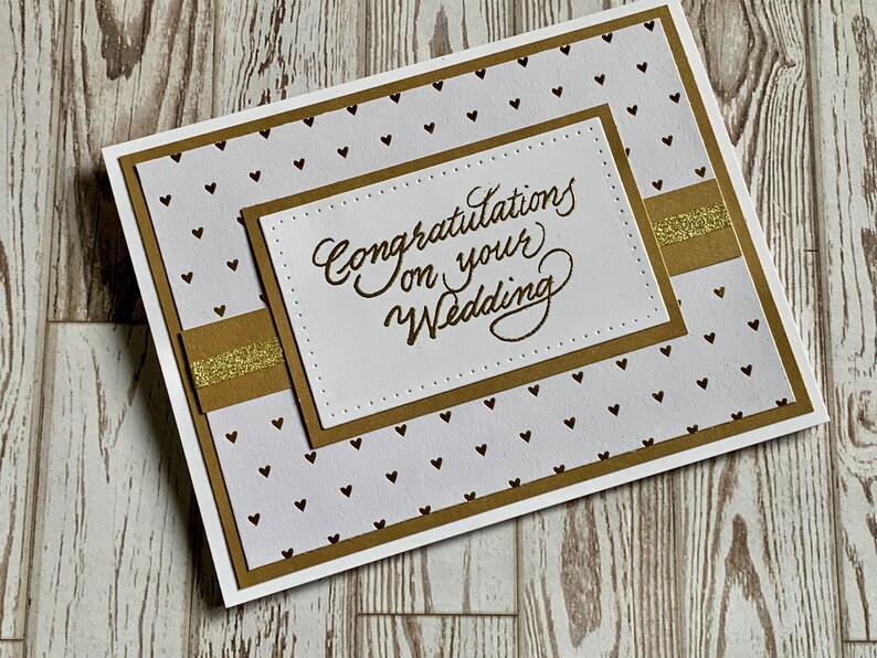 Wedding Card-congratulations on Your Wedding-bride and Groom Card-love ...