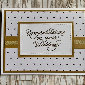 Wedding Card-congratulations on Your Wedding-bride and Groom Card-love ...
